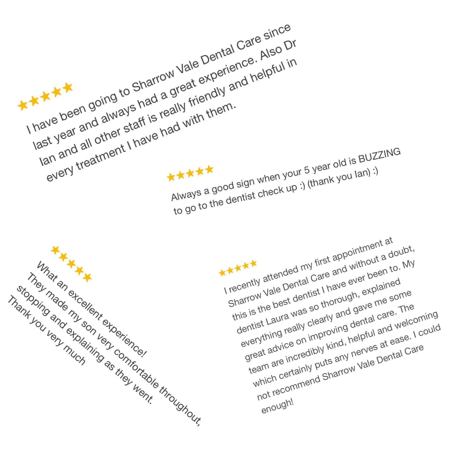 Latest Reviews - Sharrow Vale Dental Care